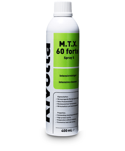 Reinigung in kohlenwasserstoffbasierten Systemen RIVOLTA M.T.X. 60 forte
